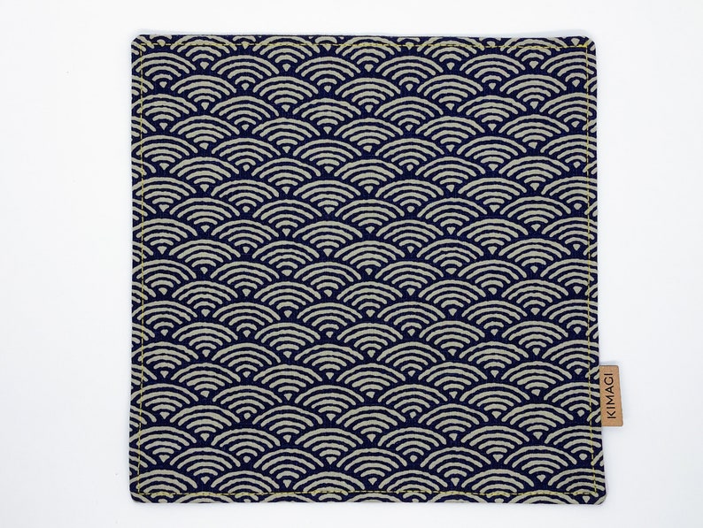 EDC Hank - Japanese Waves "large Seigaiha Pattern in Dark Blue ...