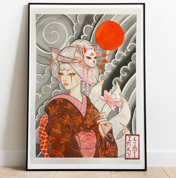 Japanese Fox Art