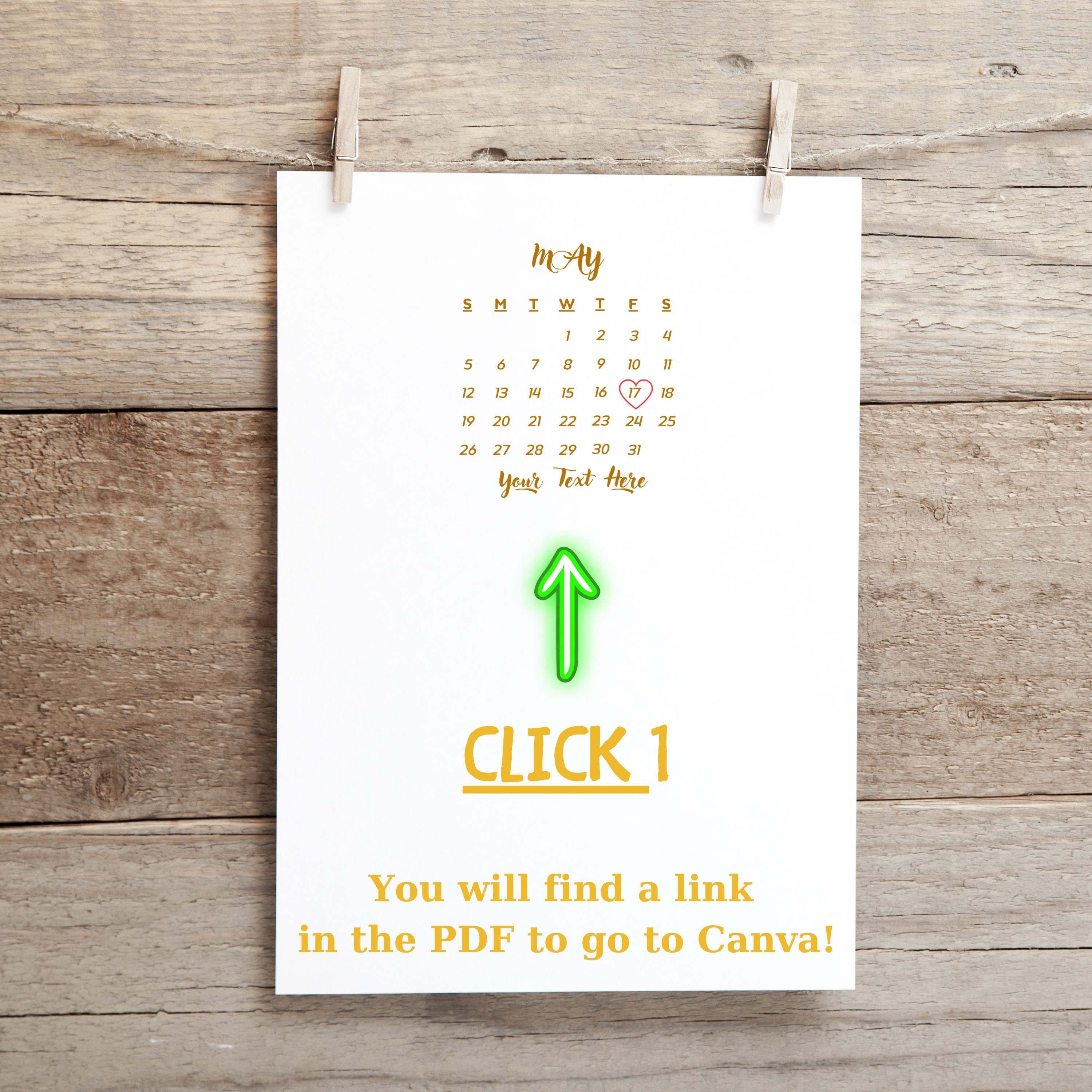 Burn Away Cake Topper 2024 Calendar Template, Custom Round Сake Topper ...
