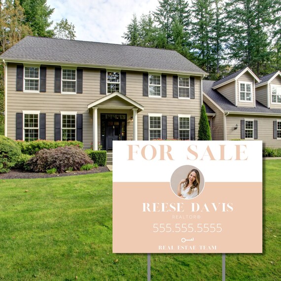 For Sale Yard Sign Templates Canva Digital and Printable - Etsy