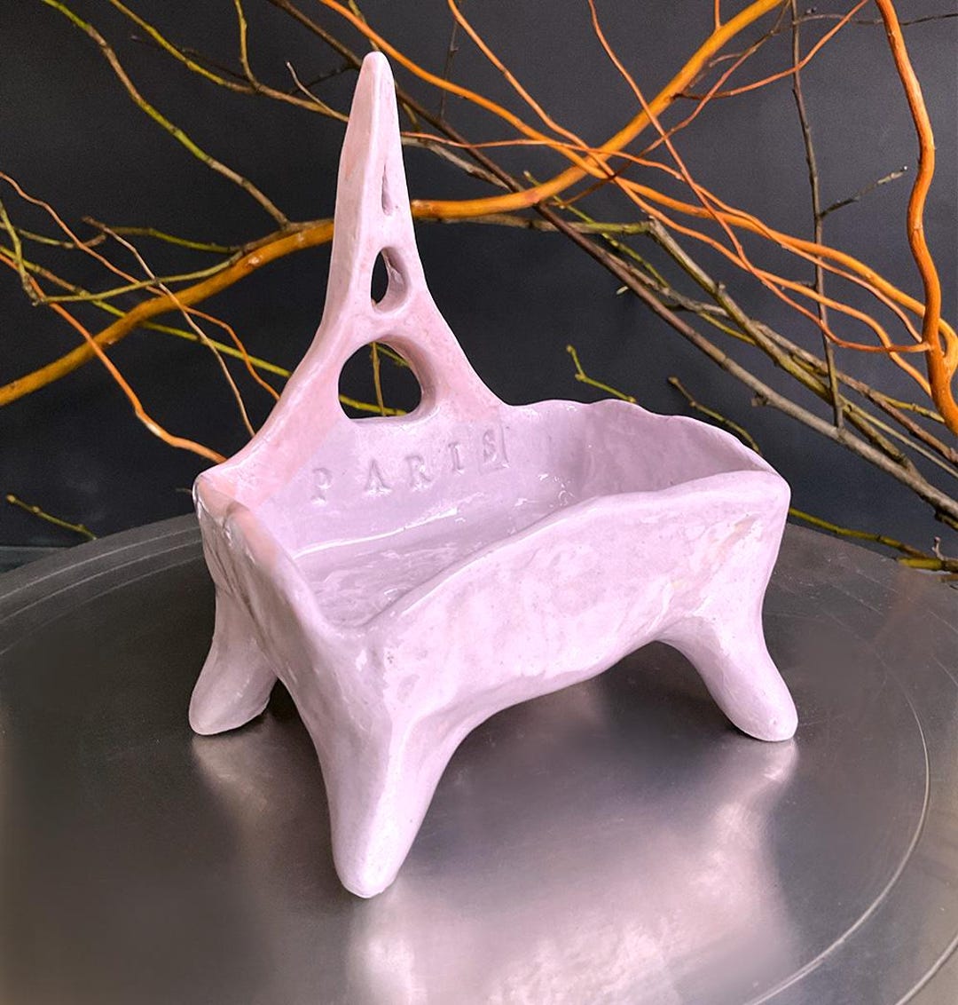 Parisian Purple Soap Dish - Purple Handmade Ceramic Soap Dish, 13 Cm ...