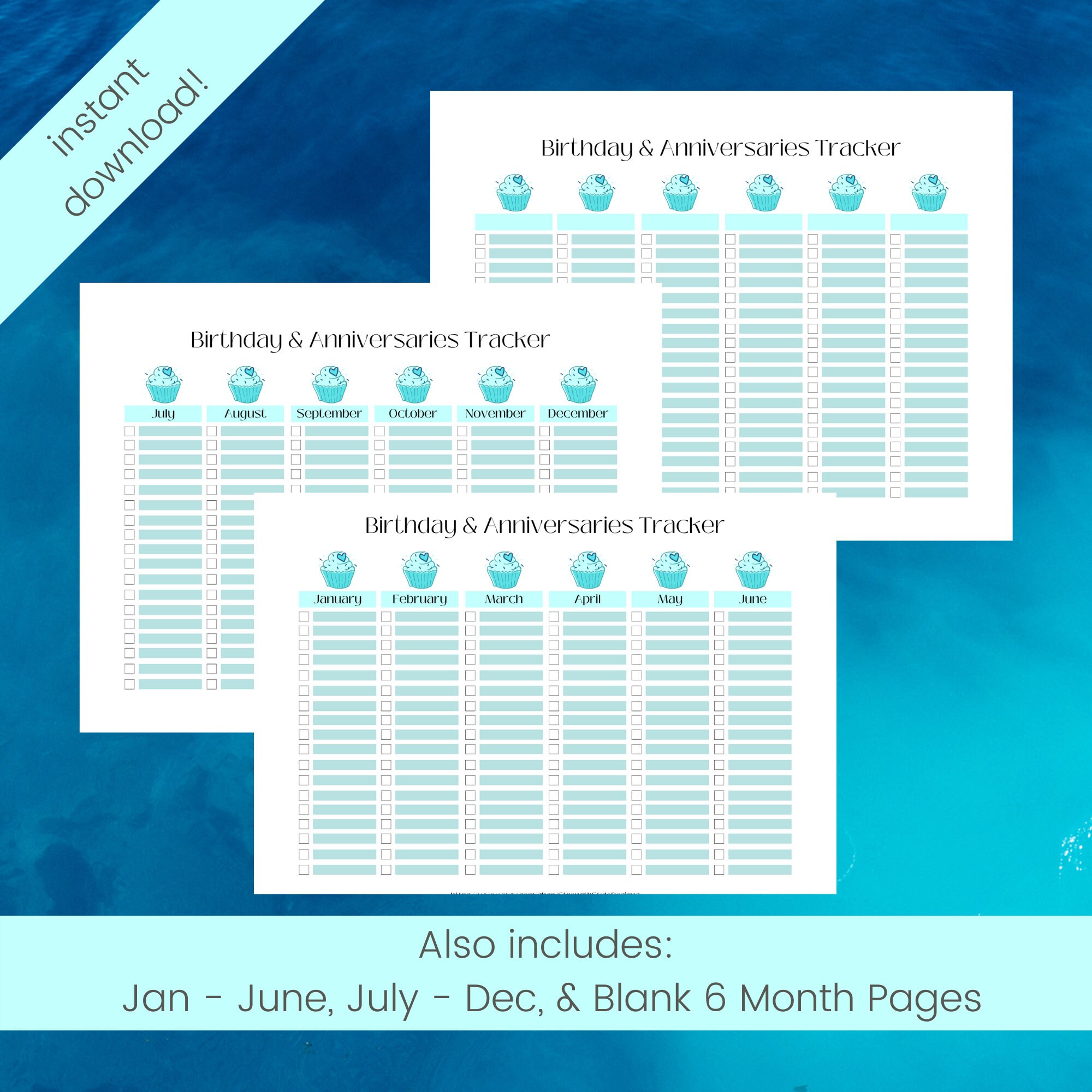 Birthday Tracker, List, Birthday Keeper. Birthday Organizer, PDF, Full ...