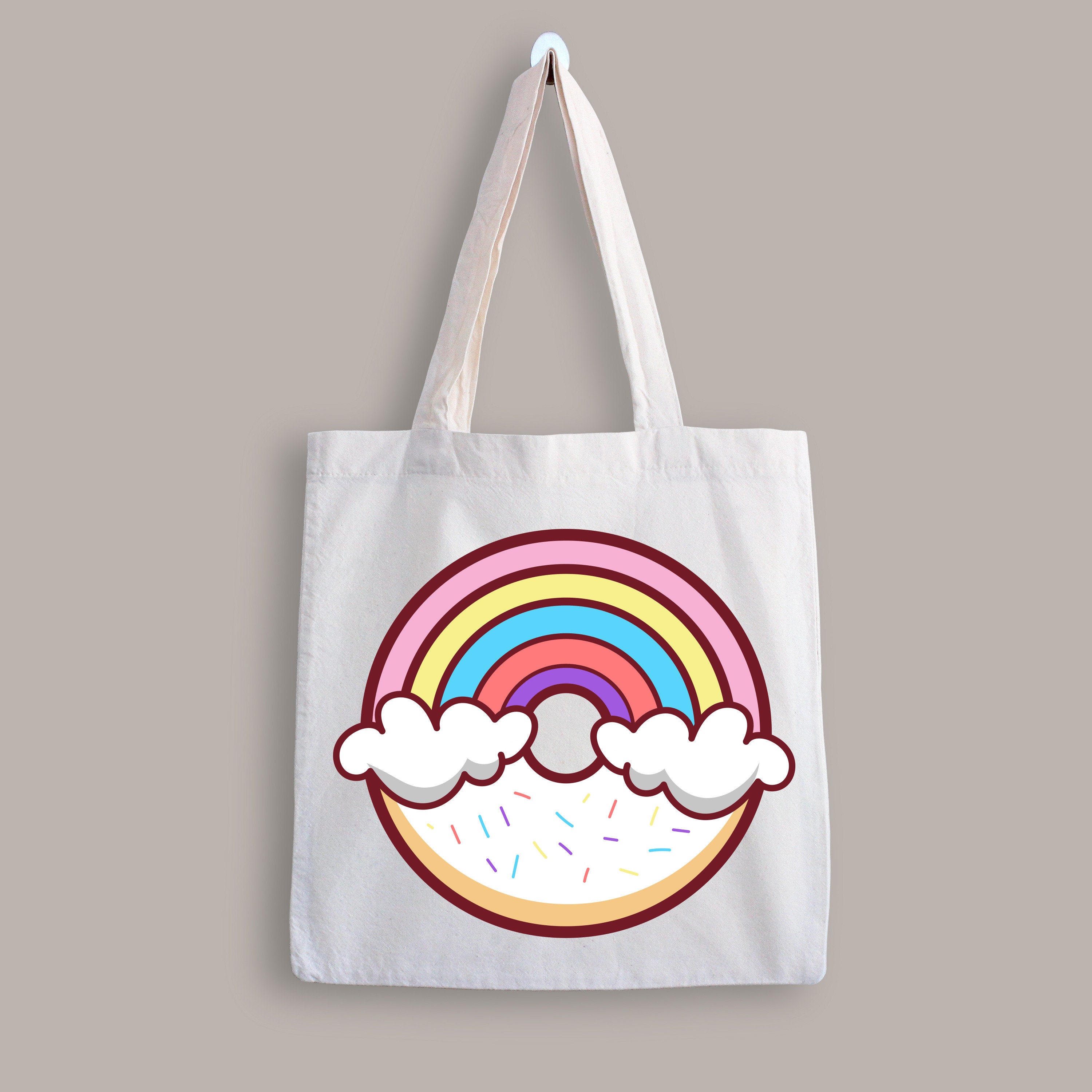 Rainbow Donut PNG, Cute Rainbow SVG, Cartoon Donut Clipart, Rainbow ...