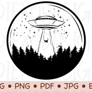 Ufo Cat Abducting PNG, Alien Abduction SVG, Alien Abduction Clip Art ...