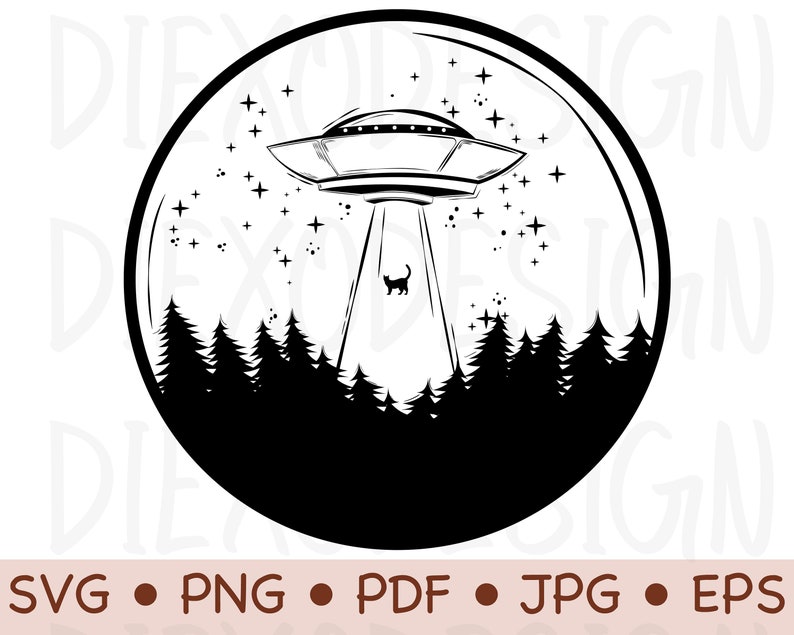 Ufo Cat Abducting PNG, Alien Abduction SVG, Alien Abduction Clip Art ...