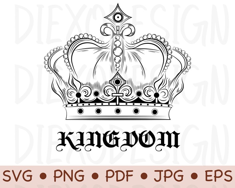 Kingdom Crown PNG, Crown SVG, Royal Crown Clipart, Crown Vector, King ...