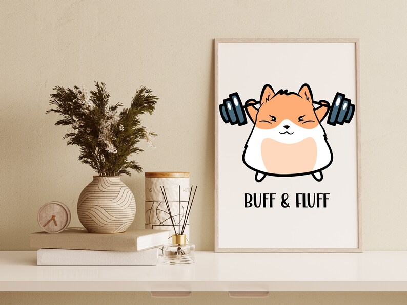 Buff and Fluff PNG Hamster SVG Crossfit Clipart Gym Svg - Etsy