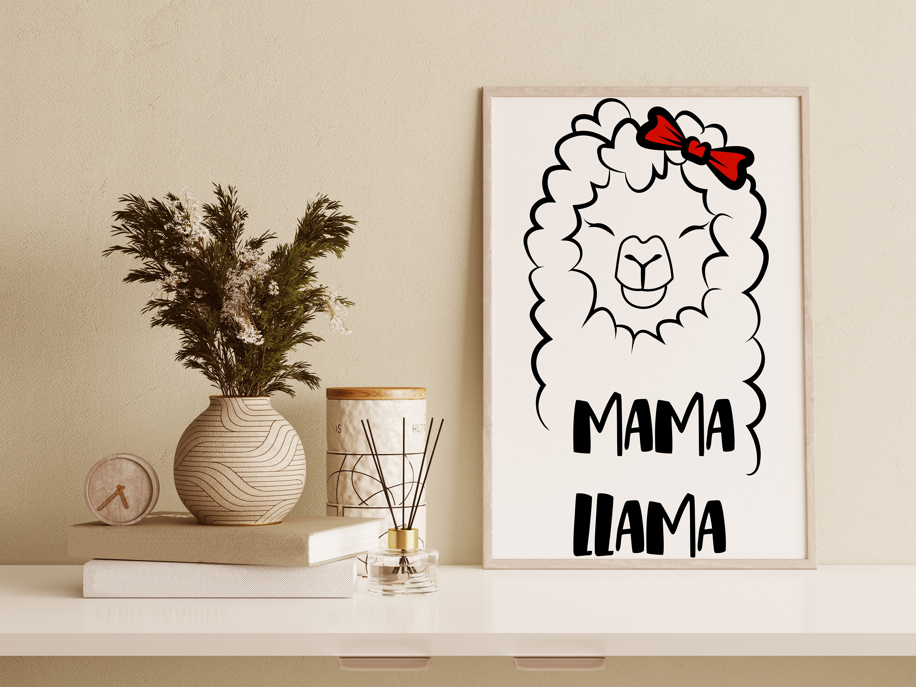 Mama Llama PNG, Llama Face SVG, Cartoon Llama Clipart, Mama Llama ...