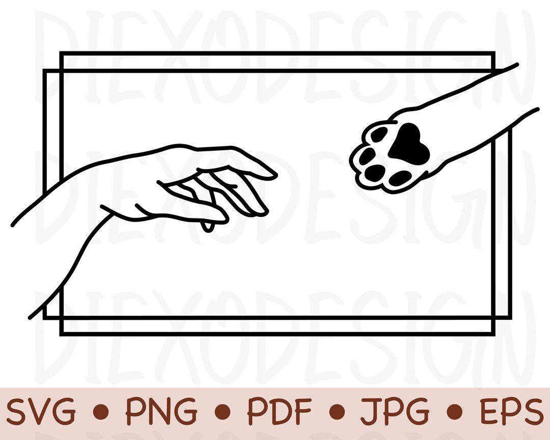 Creation of Adam Cat PNG, Cat Paw SVG, Cat Mom Svg, Cat Vector, Cat ...
