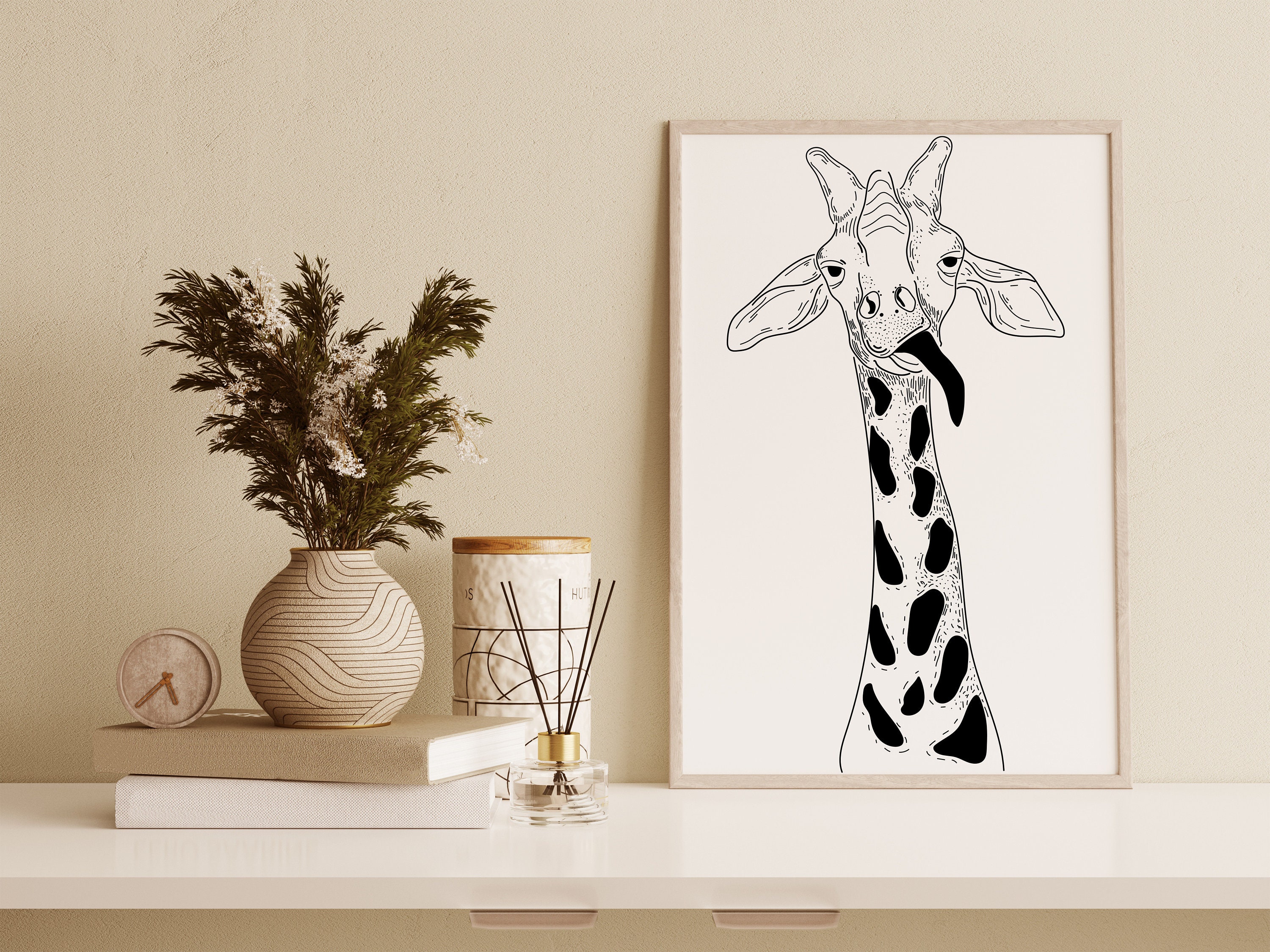 Funny Giraffe PNG, Goofy Giraffe SVG, Giraffe Tongue Out Svg, Giraffe T ...