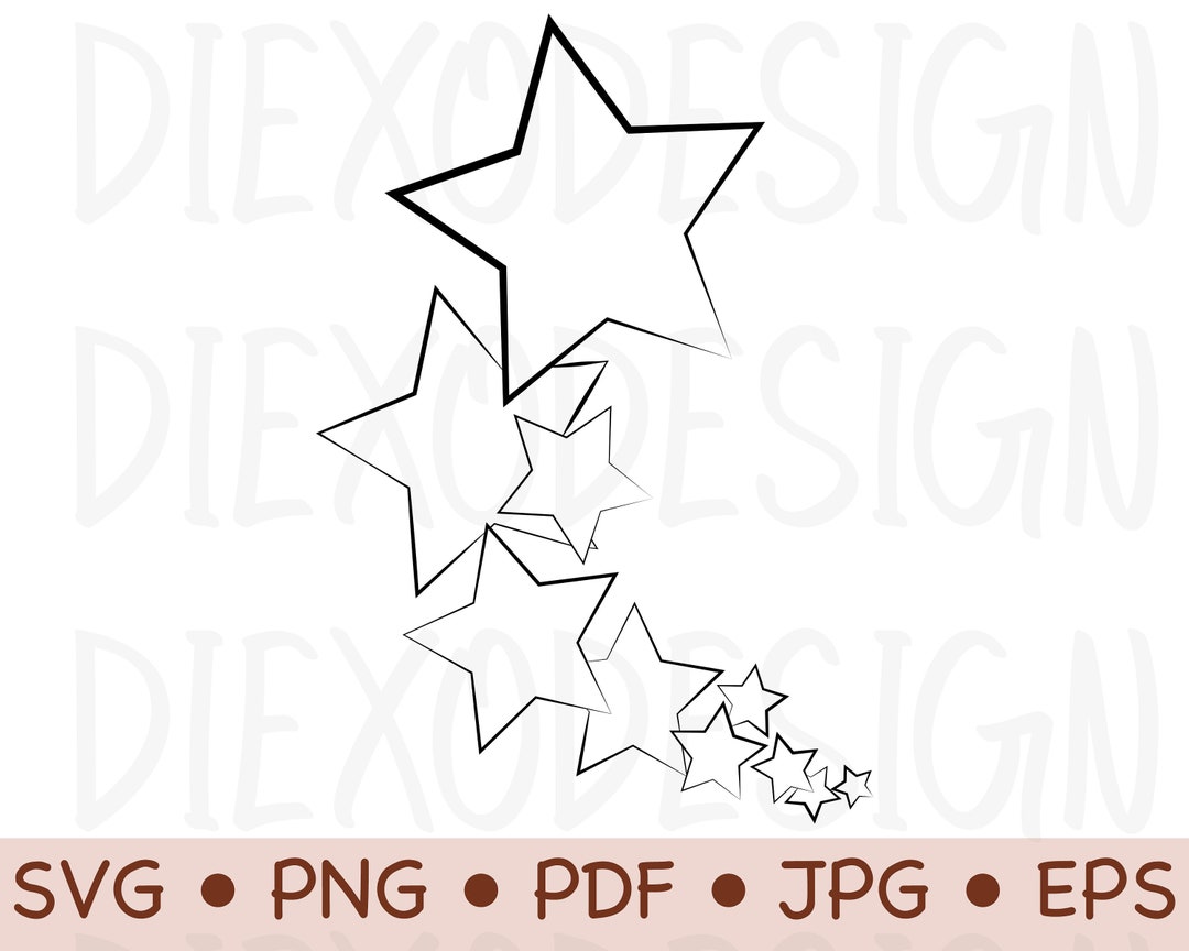 Sterne Clipart PNG, Stern Clipart schwarz Weiß SVG, Stern Vektor ...