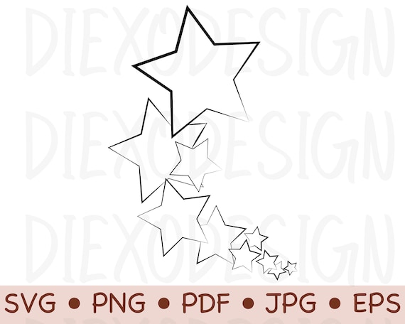 Star Outline Clipart Black And White