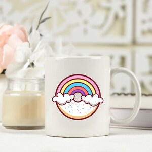 Rainbow Donut PNG, Cute Rainbow SVG, Cartoon Donut Clipart, Rainbow ...