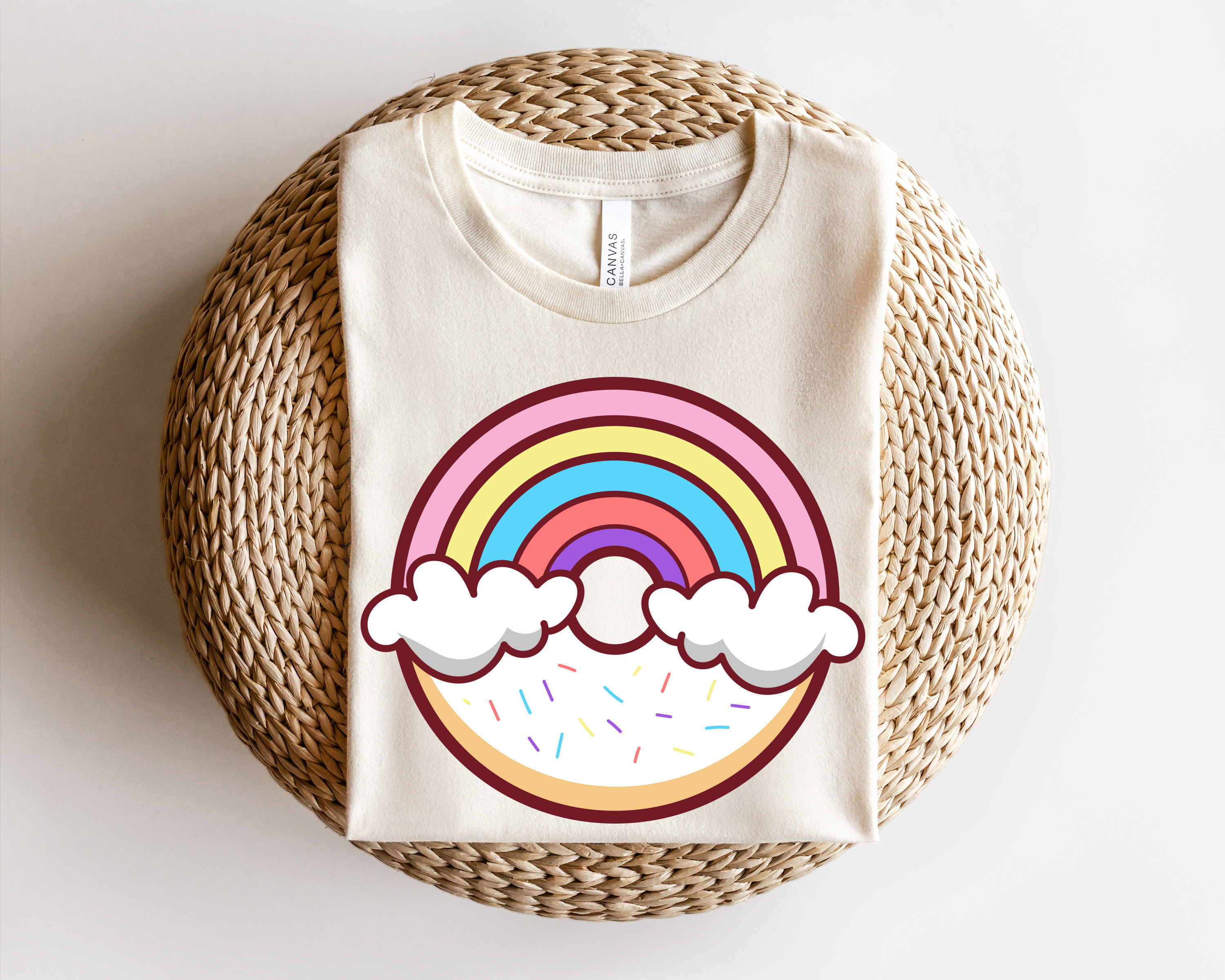 Rainbow Donut PNG, Cute Rainbow SVG, Cartoon Donut Clipart, Rainbow ...