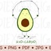 Avo-cardio PNG, Cute Avocado Png, Avocado SVG, Avocado Clipart, Cardio ...