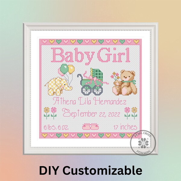 Birth Sampler - Etsy