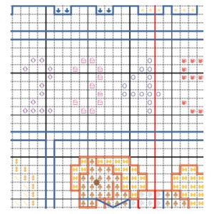 Counted Cross Stitch Motifs Sampler, Alphabet and Numbers, PDF Cross ...