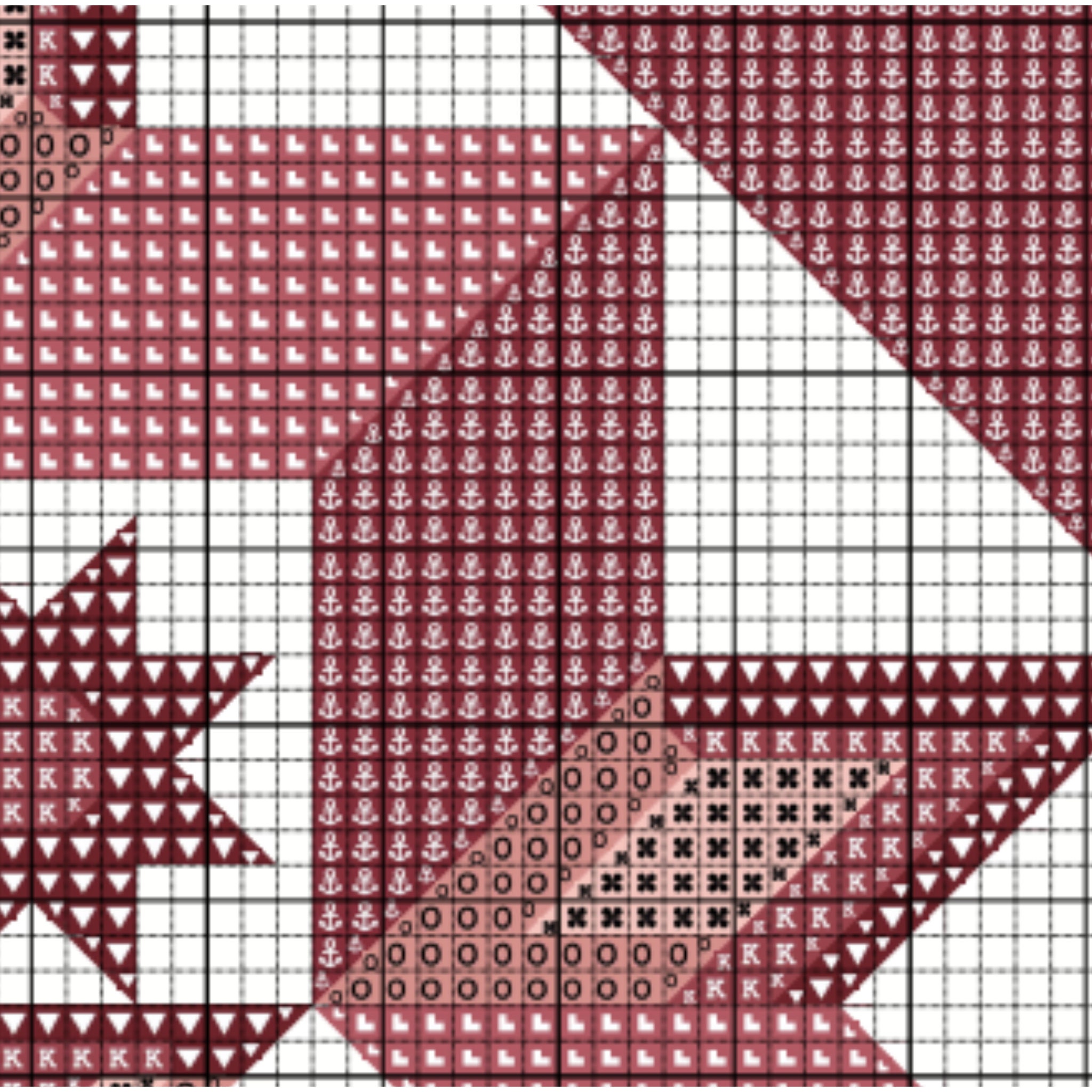 Cross Stitch Quilt Block Pattern Counted Cross Stitch Ferris Wheel ...