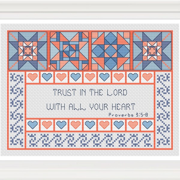 Bible Verse Quilt Block - Etsy