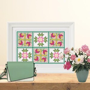 Cross Stitch Quilt Block Pattern: 25 Traditional & Modern Designs (PDF ...