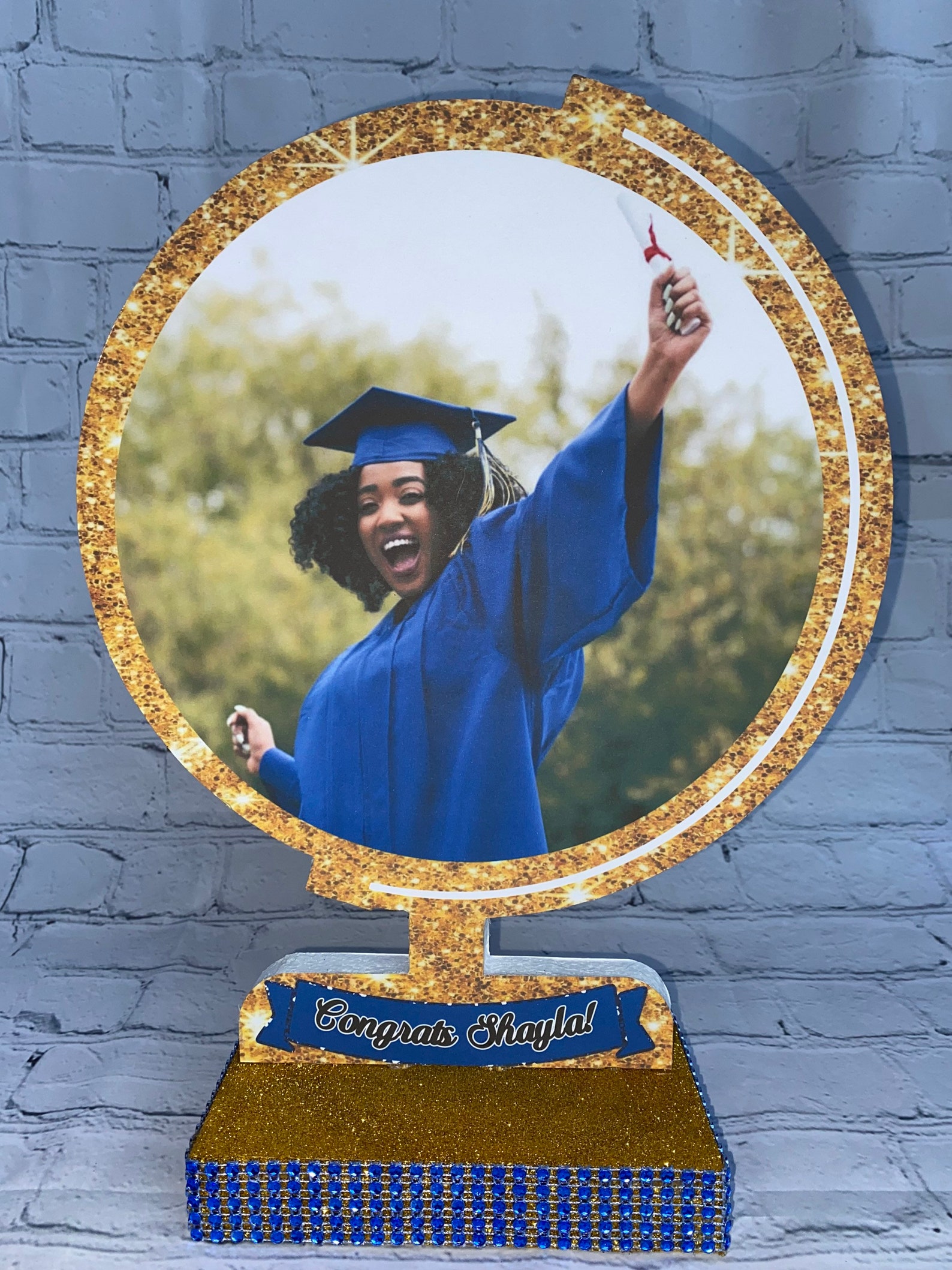 Graduation Globe With Graduate Centerpiece - Etsy