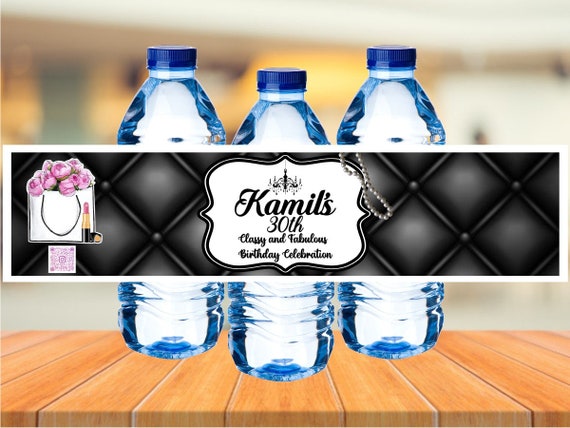 Classy & Fab Water Bottle Labels | Etsy