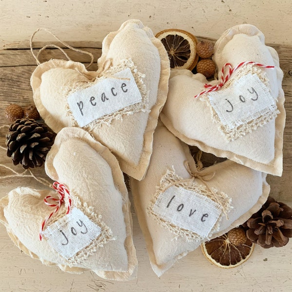 Primitive Hearts - Etsy