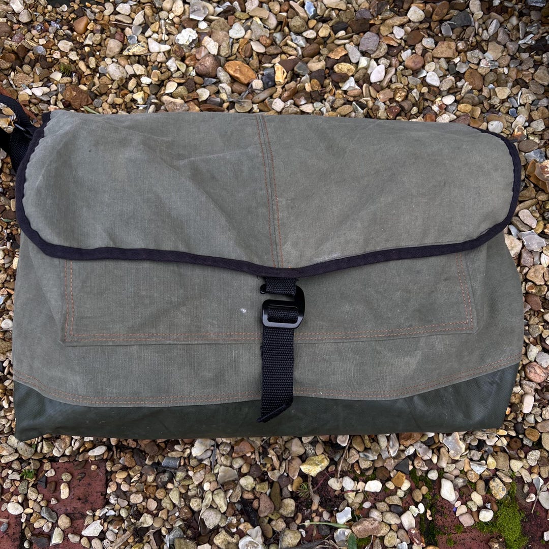 Canvas Travel Bag / Field Satchel Made From Upcycled Army Canvas. - Etsy