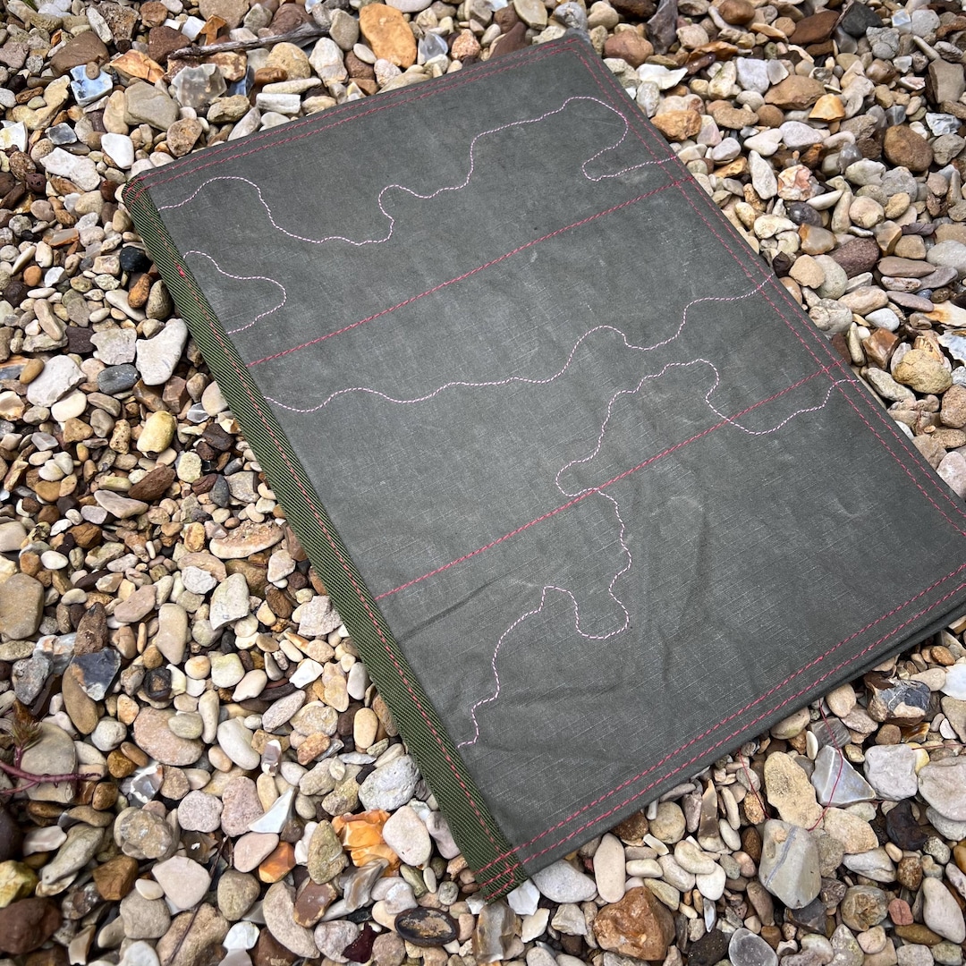 A4 Canvas Notebook Cover Made From Upcycled Army Canvas - DPM Lining ...
