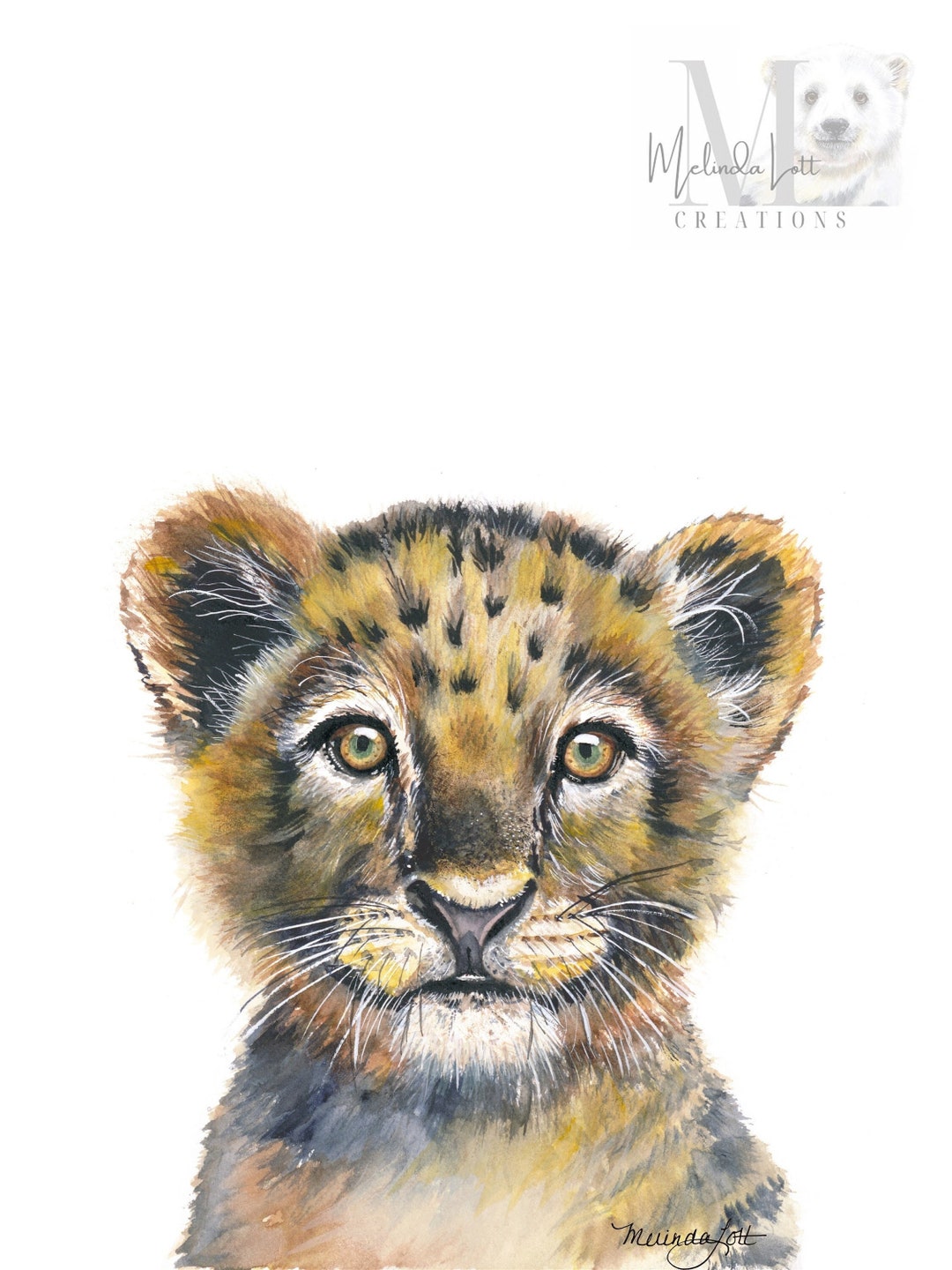 Baby Animal Watercolor Art Print: Nursery Wall Decor (8x10) - Etsy