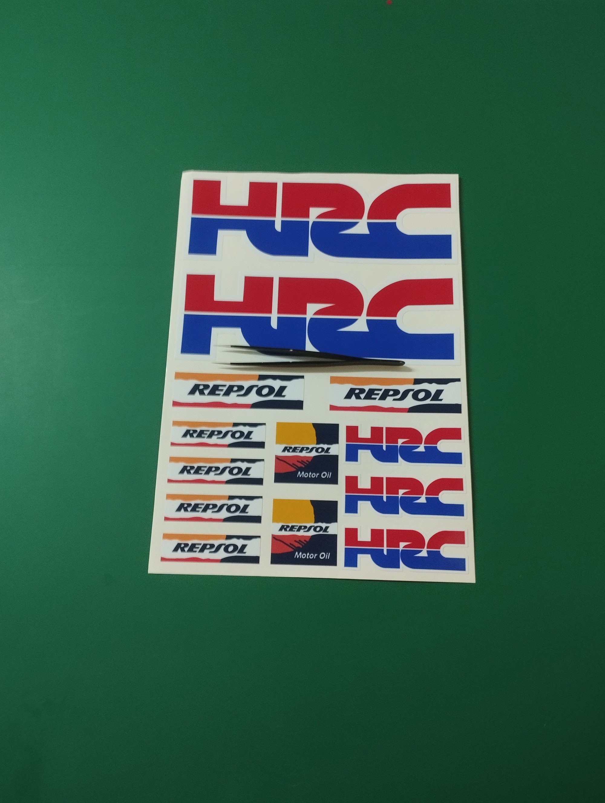 13 Stickers Vinyl Decals Adhesive HRC Repsol Laminated Digital Printing ...