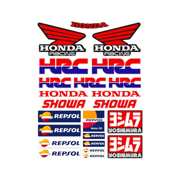 Honda Motorcycle Stickers Decals - Etsy