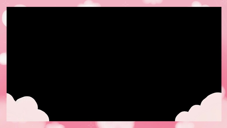 Pink Clouds Twitch Overlay - Etsy