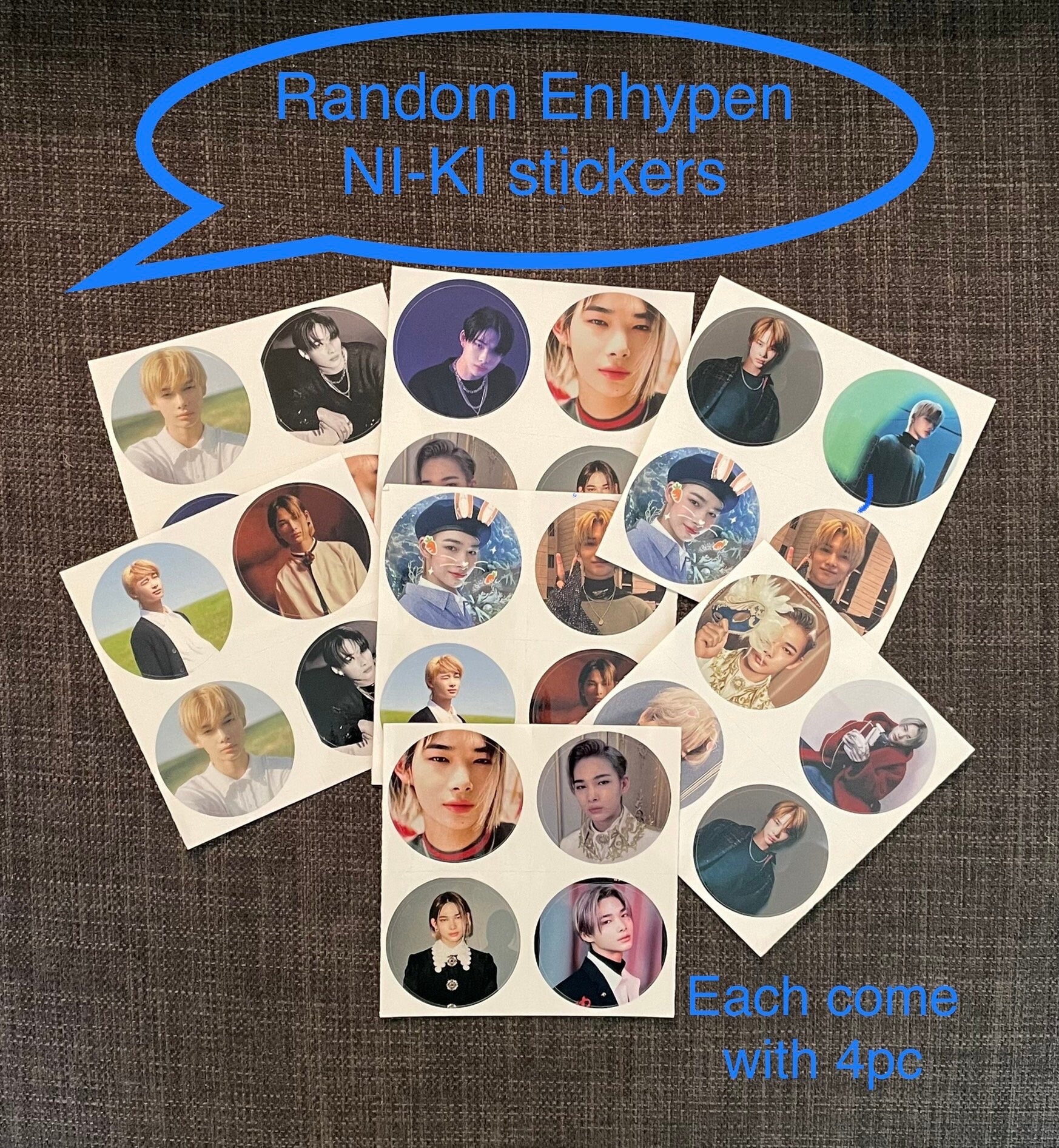 Enhypen 100pcs Set Stickers Stickers, Labels & Tags Paper etna.com.pe