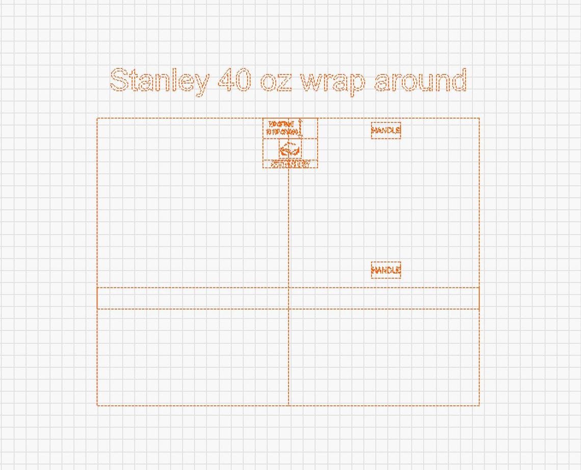 40oz Stanley and Dupe Tumbler Wrap Design Template Digital File for ...