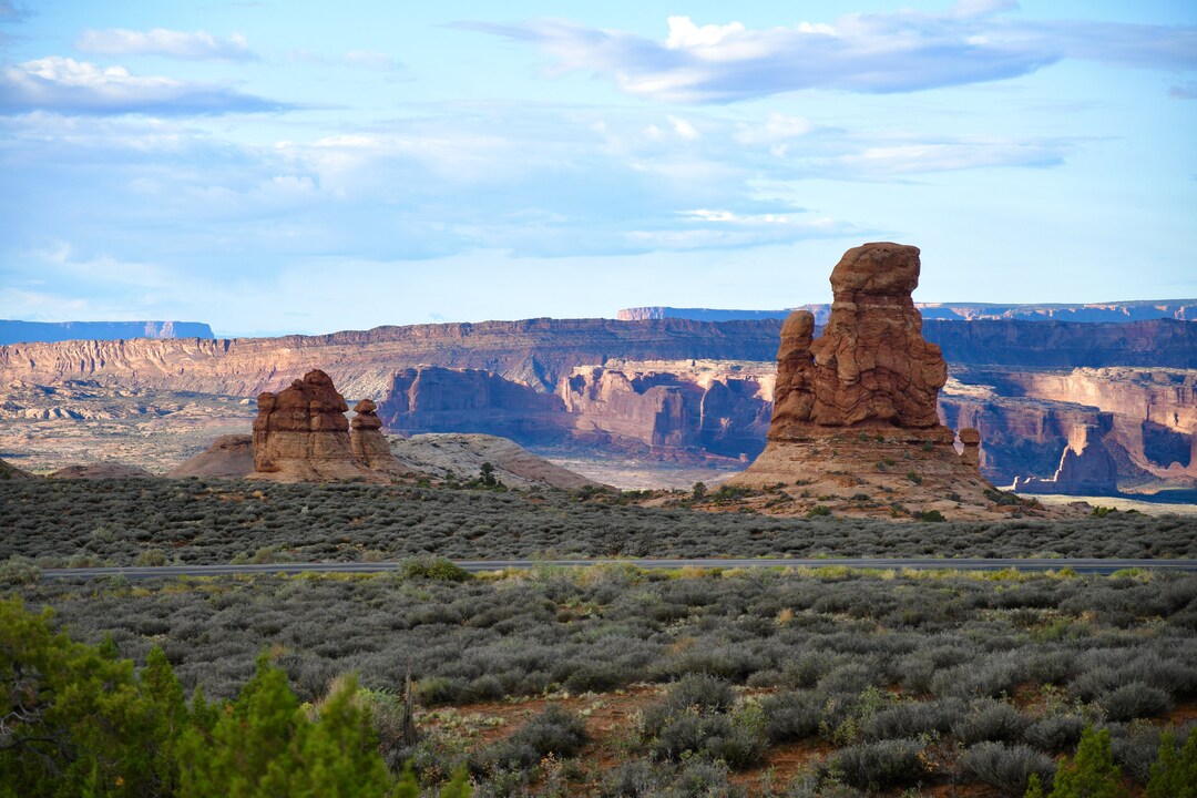 Arches National Park Buttes Canvas Photo Print - Etsy
