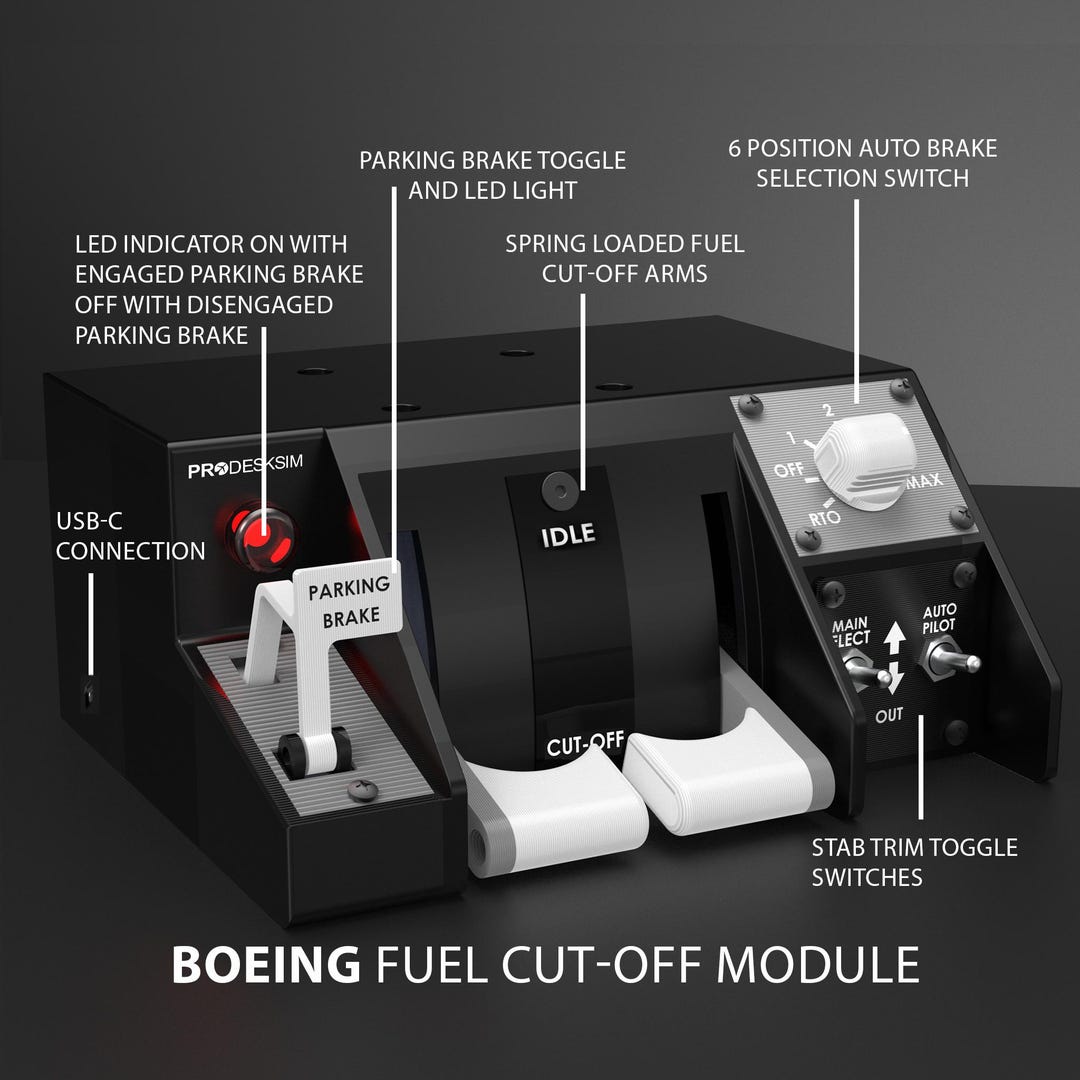 Boeing 737 Fuel Cut-off Module, Auto Brake, Stab Trim Panel - Etsy