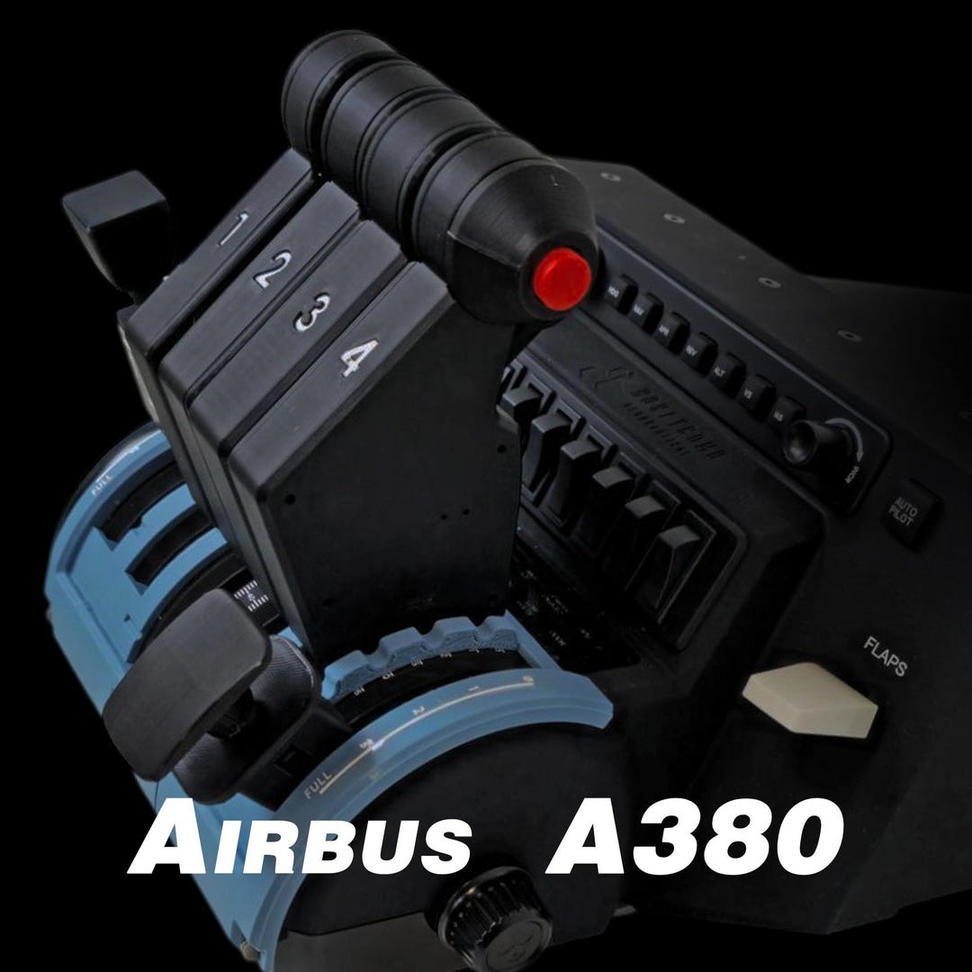 NEW! Prodesksim Airbus A380 - 4 Engine - Throttle Addon Pack for Honeycomb Bravo, FBW A380 ...