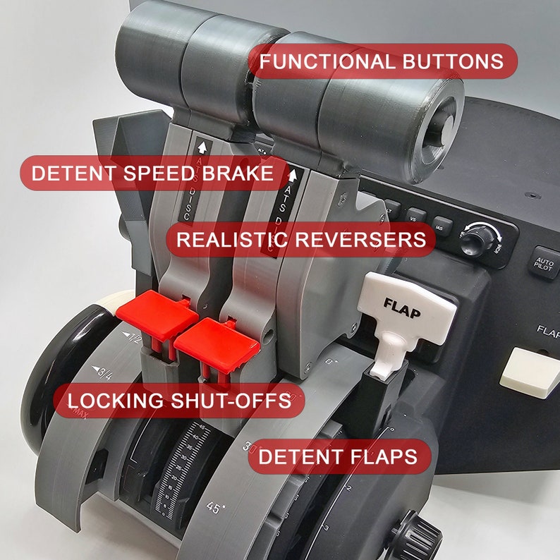 Challenger 6xx Throttle Mod for Honeycomb Bravo, Functional Reverser - Etsy