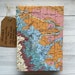 Vintage Geologic Map Handmade Field Journal Coptic Bound Notebook - Etsy
