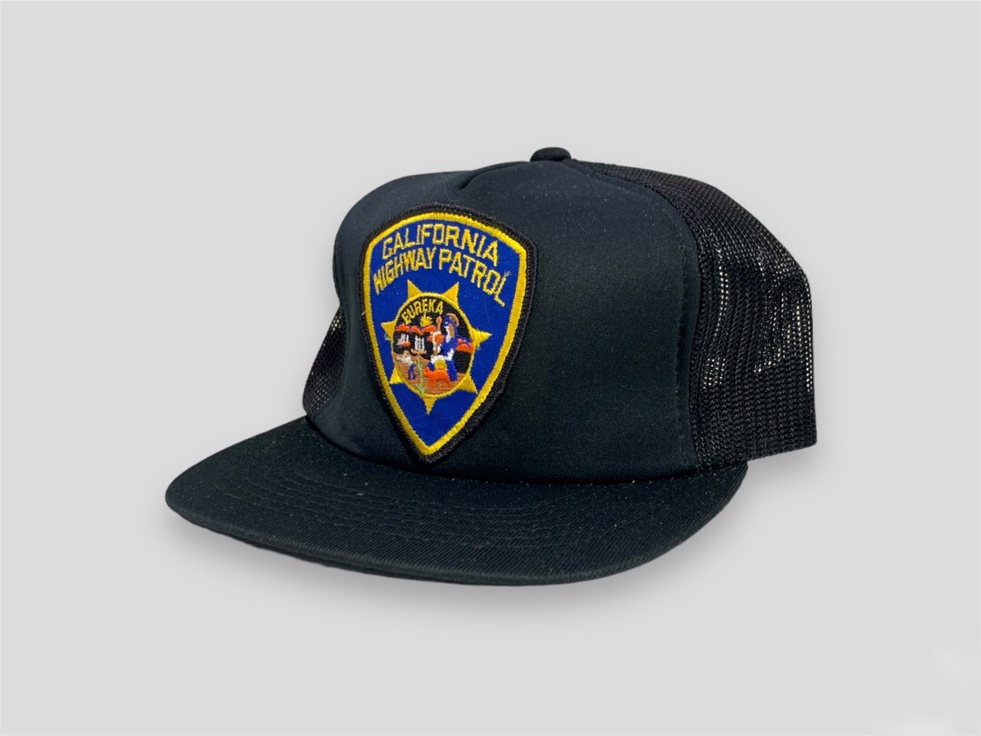 Vintage 80s 90s California Highway Patrol Vintage Trucker Hat Deadstock ...
