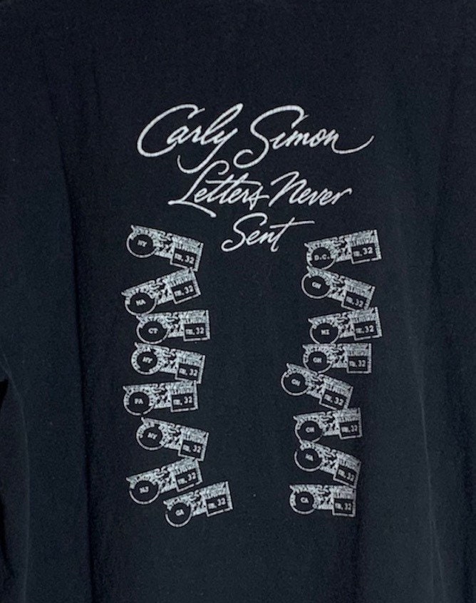 1995 Carly Simon Letters Never Sent Tour Tee Vintage - Etsy