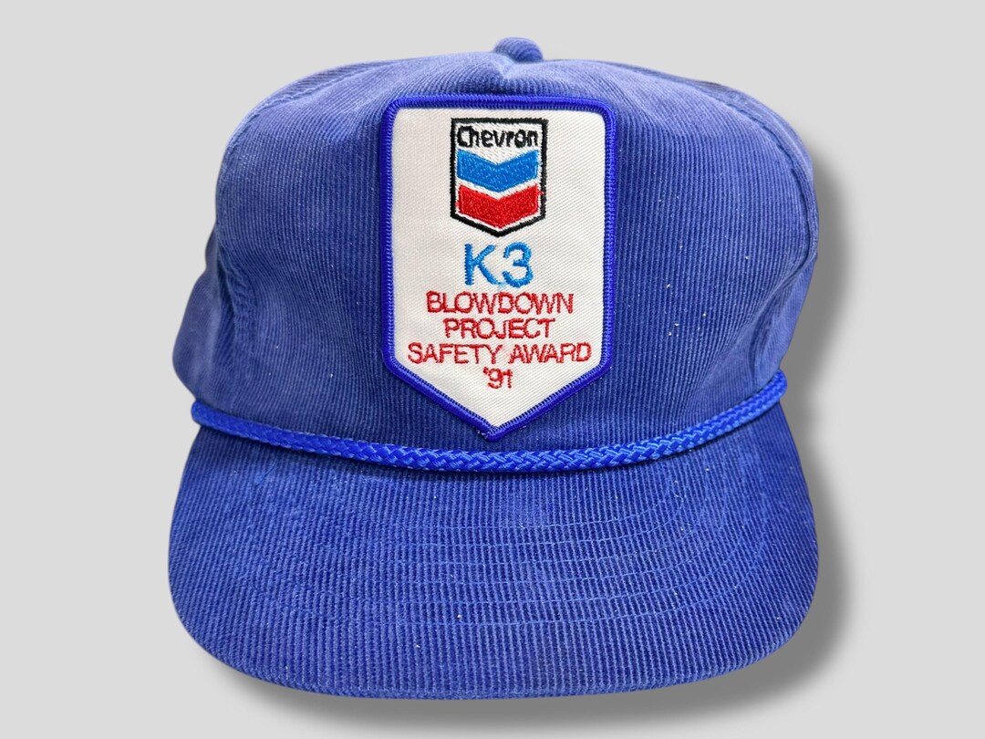 Vintage 80s 90s K3 Chevron Oil Promotional Snapback Trucker Hat Alberta ...