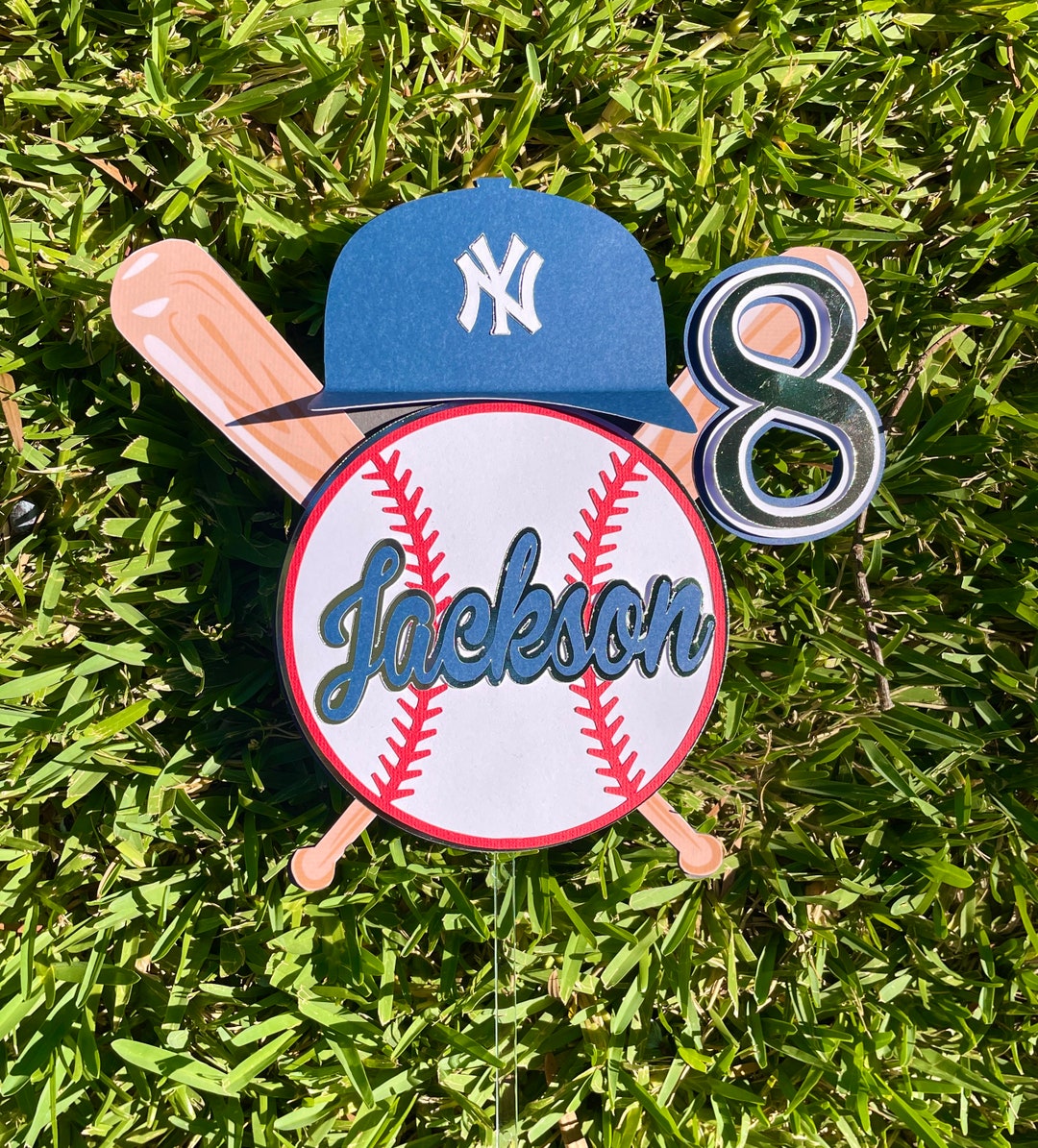 Baseball Cake Topper | Sports Cake Topper| NY Baseball | One Baseball ...