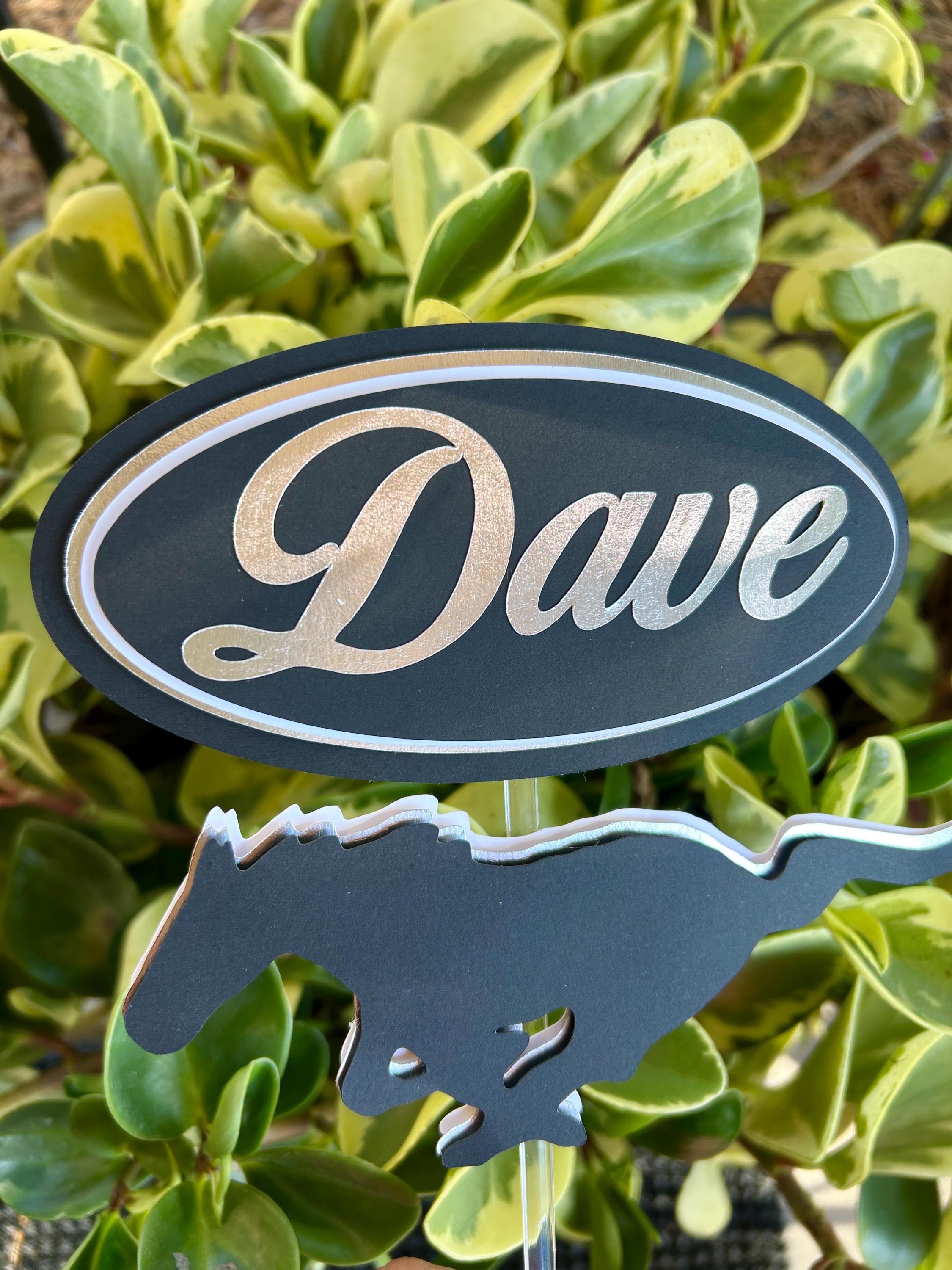 Inspired Mustang Cake Topper | Inspired Ford Cake Topper | Car Cake ...