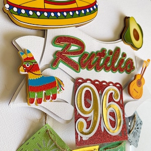 Mexican Cake Topper| Fiesta Cake Topper| Piñata Cake Topper | Mexican ...