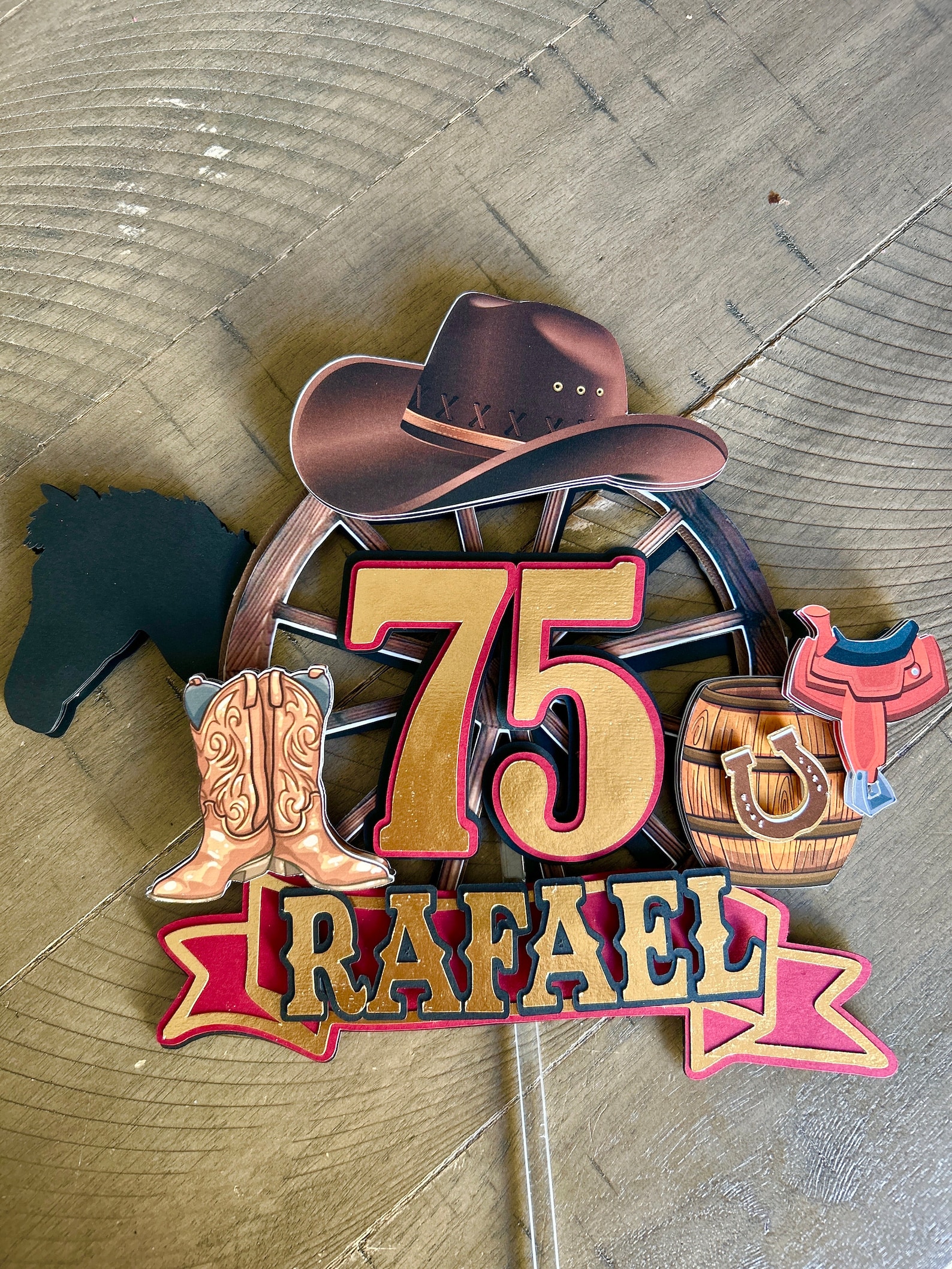 Cowboy Cake Topper | Western Themed Cake Topper | Cowboy Party ...