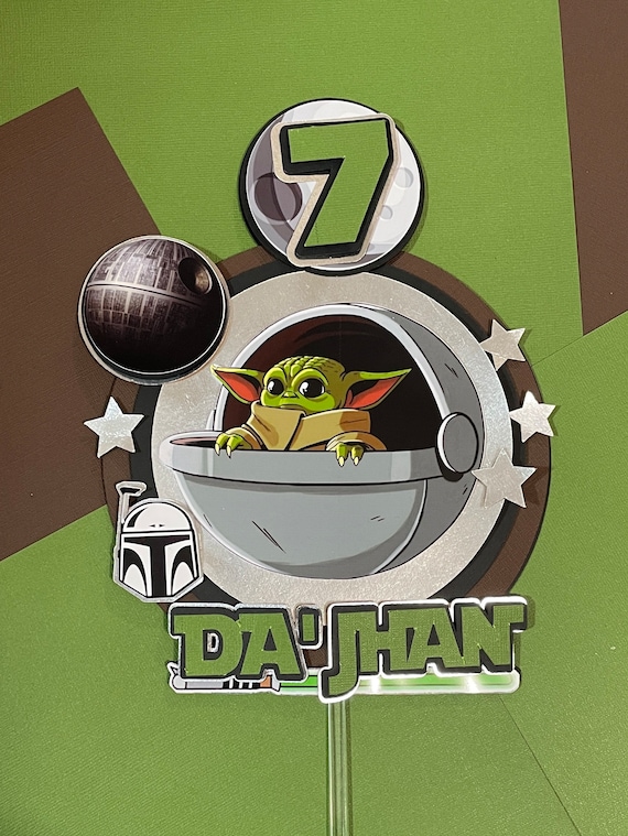 Baby Yoda Cake Topper Yoda Cake Topper Star Wars Cake - Etsy