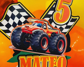 Monster Jam Cake Topper - Etsy