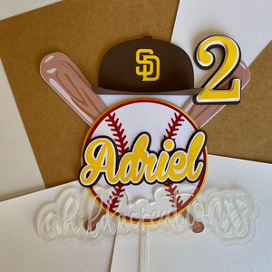 San Diego Padres Cake Topper | Padres Cake Topper | San Diego Party ...